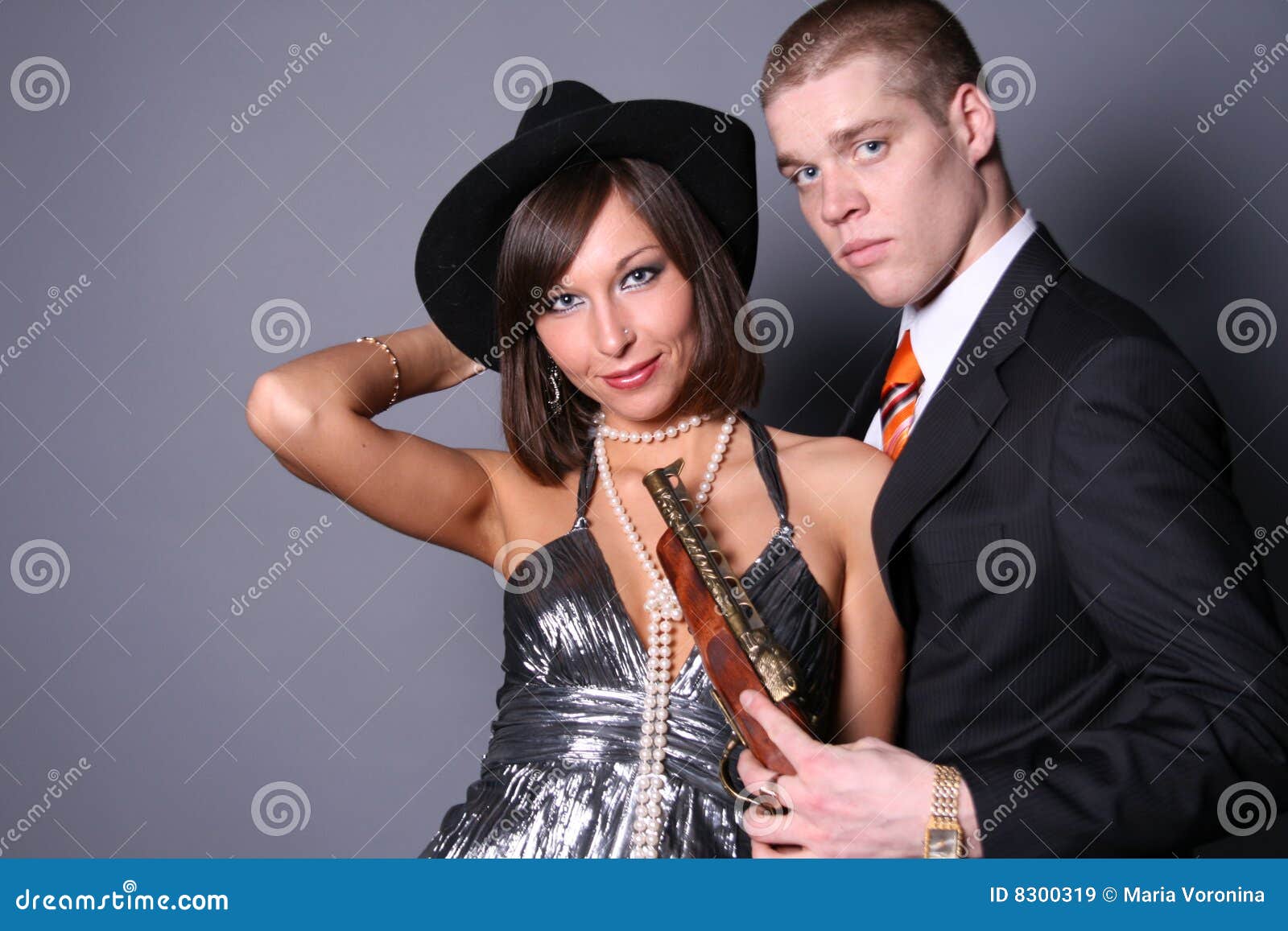 Smiling gangsters stock image. Image of male, lean, girl - 8300319