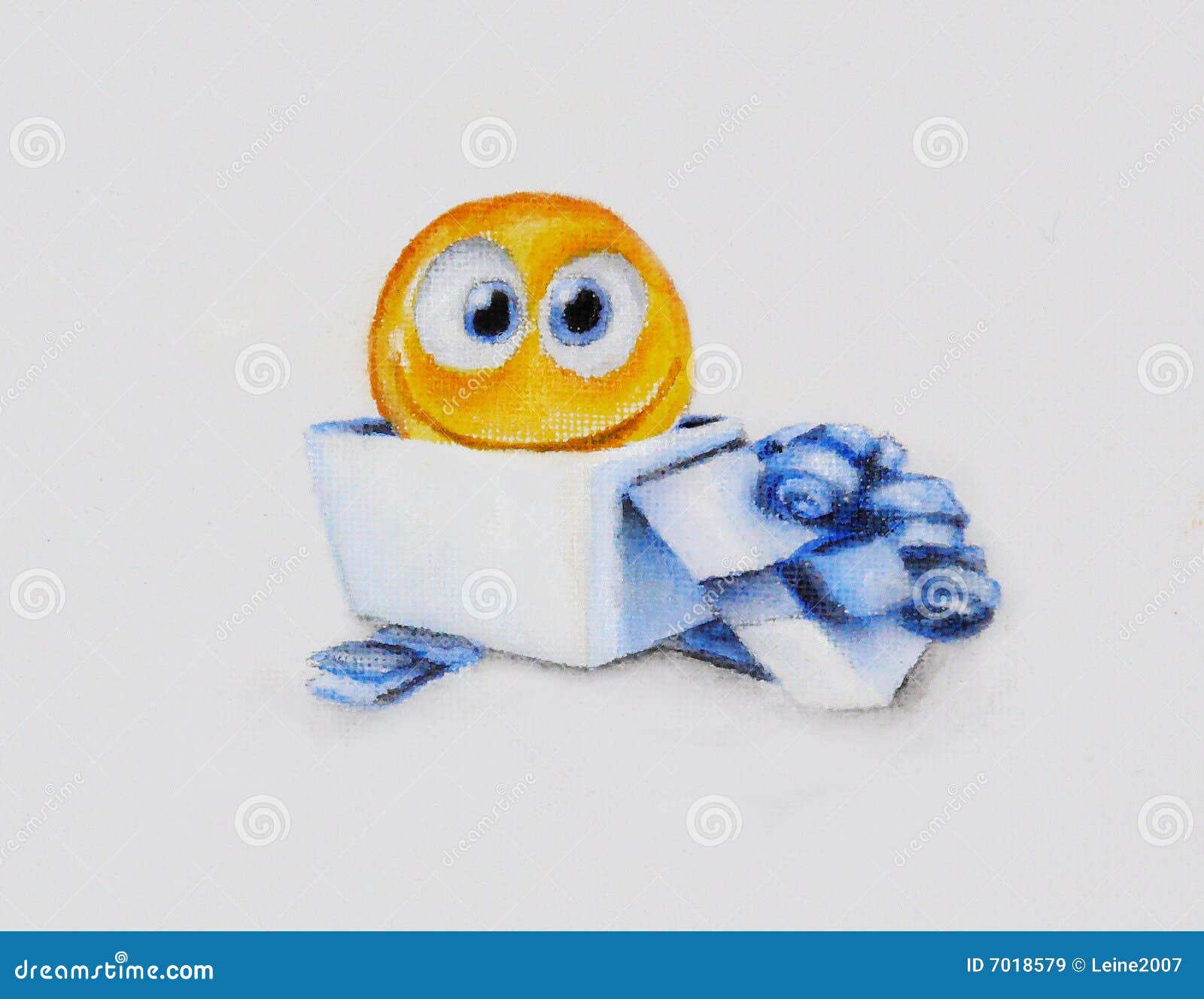 Smiling Gift - Illustration Stock Illustration - Illustration of smiley ...