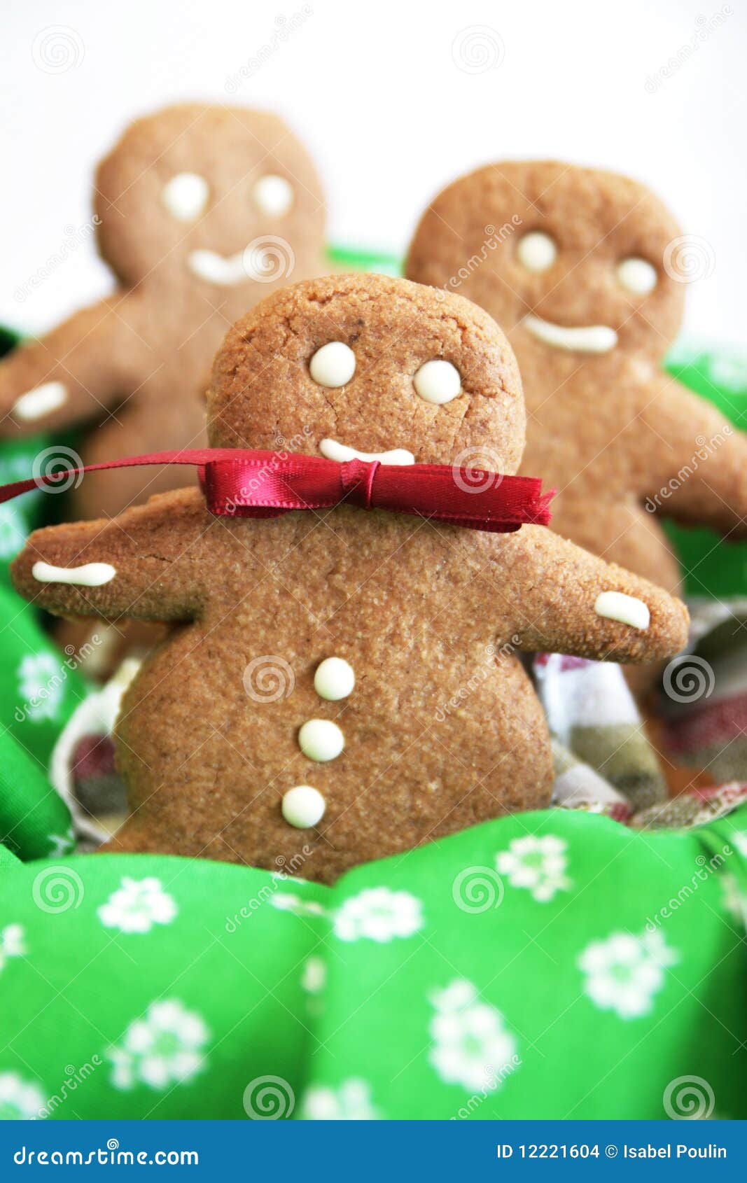 Smiling Ginger Bread on Green Stock Photo - Image of sweet, confection ...