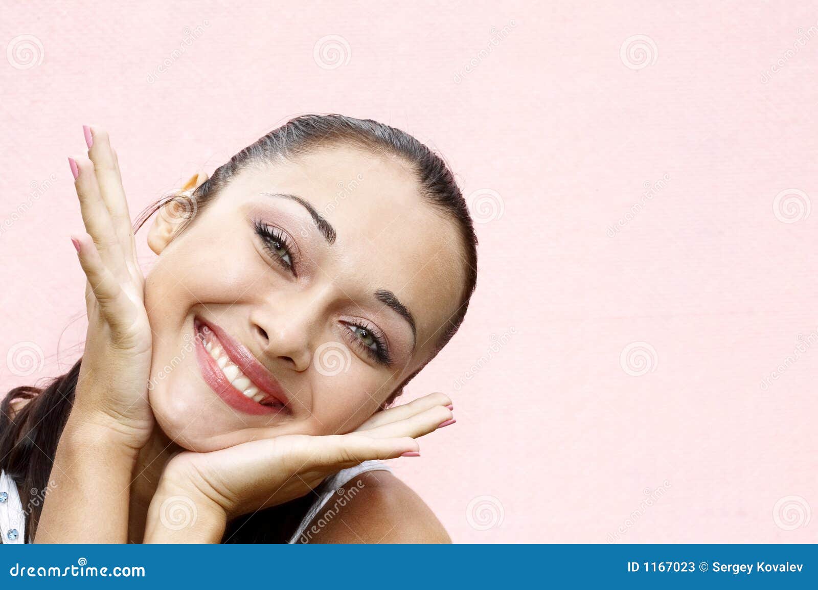 Smiling girl stock image. Image of colorful, look, background - 1167023