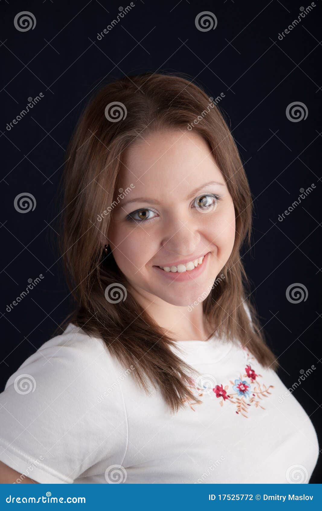 The smiling girl stock photo. Image of hair, backgrounds - 17525772