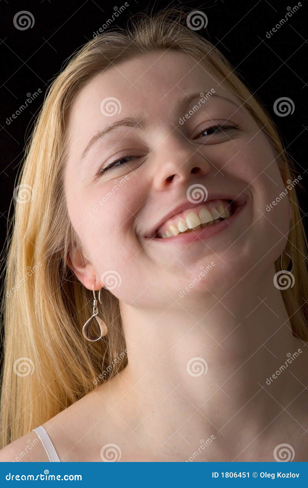 Smiling girl stock image. Image of glamour, portrait, beauty - 1806451