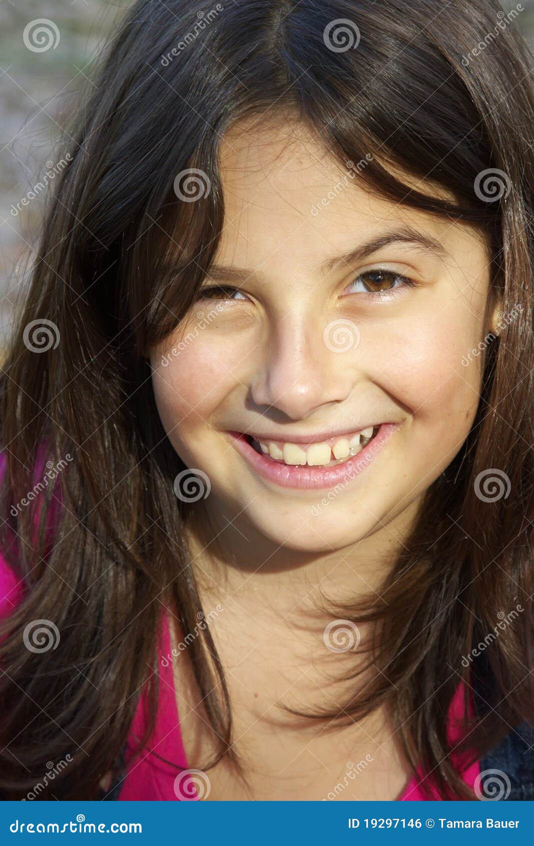 Smiling girl stock photo. Image of face, adorable, beautiful - 19297146