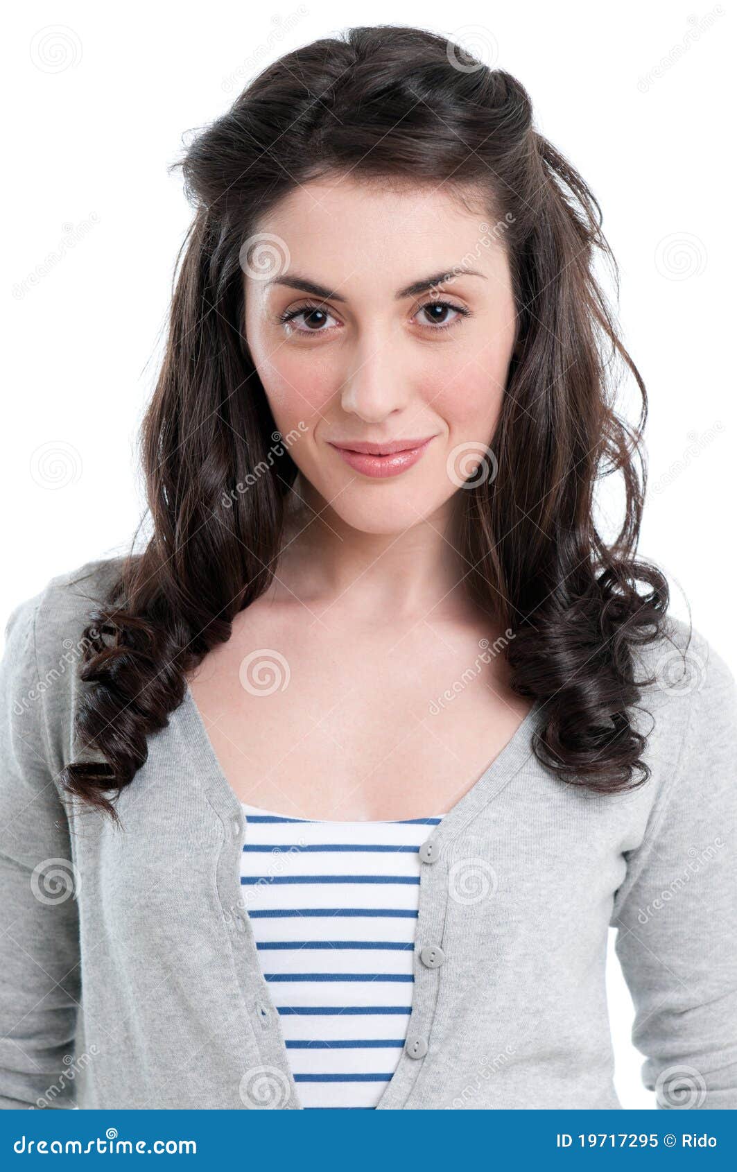 Smiling girl stock image. Image of beautiful, hairstyle - 19717295
