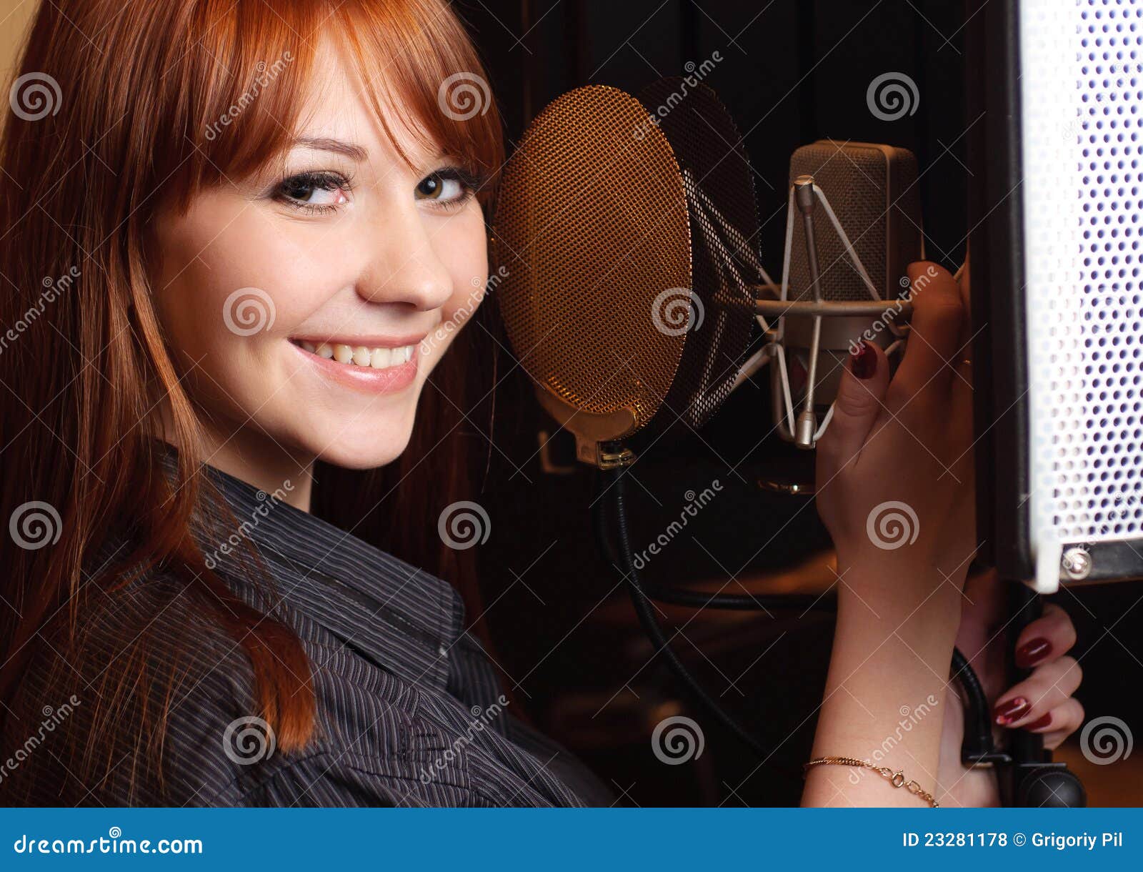 Smiling girl. stock photo. Image of happy, isolated, gorgeous - 23281178