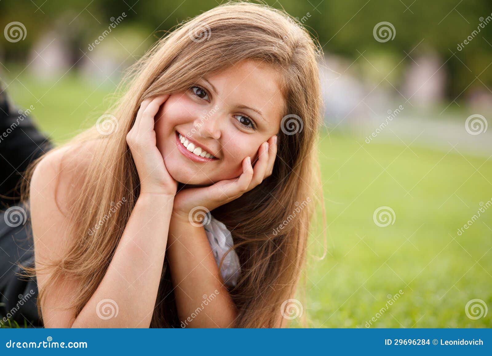 Smiling girl stock photo. Image of smile, girl, happiness - 29696284