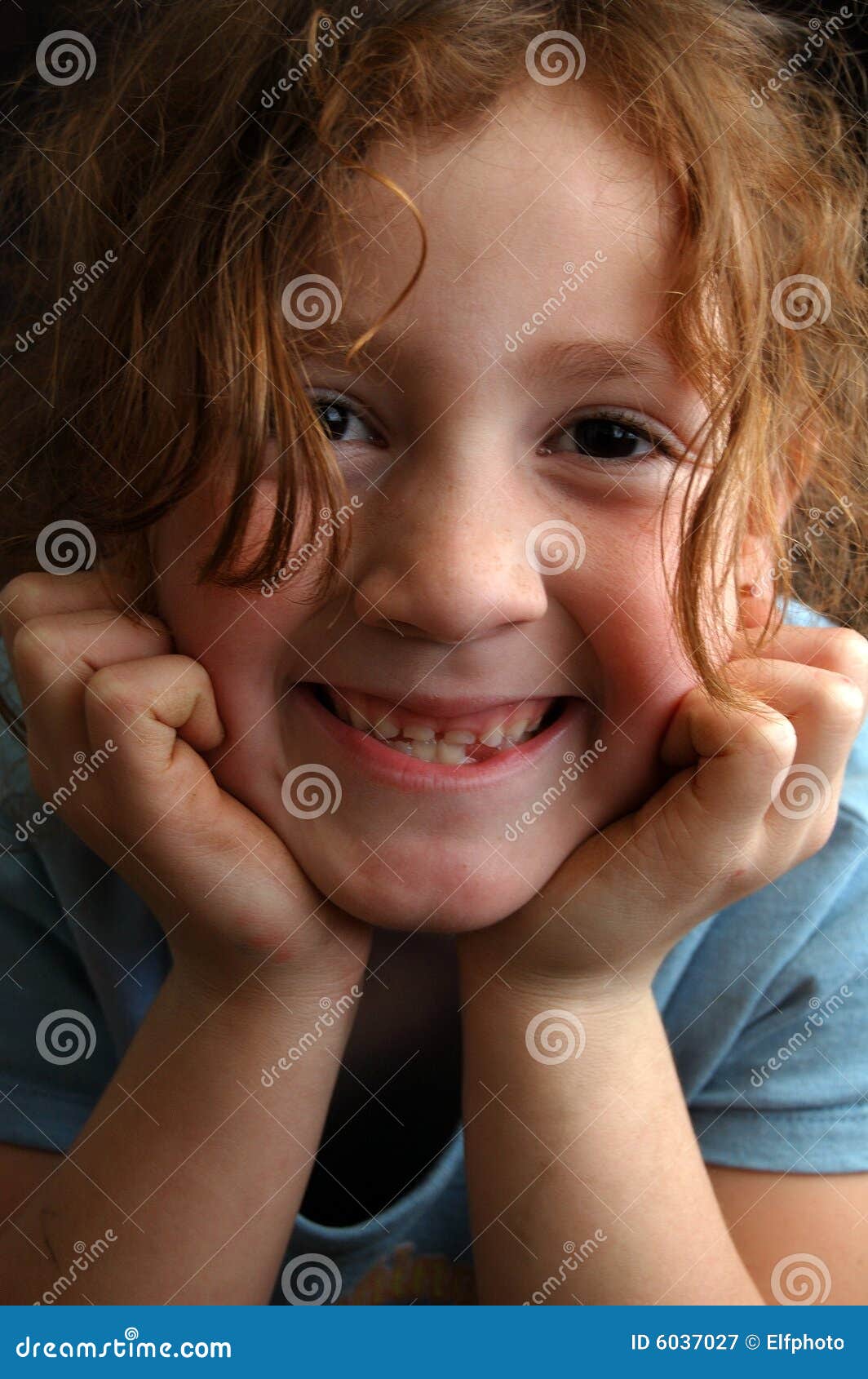 Smiling girl stock image. Image of childhood, charming - 6037027