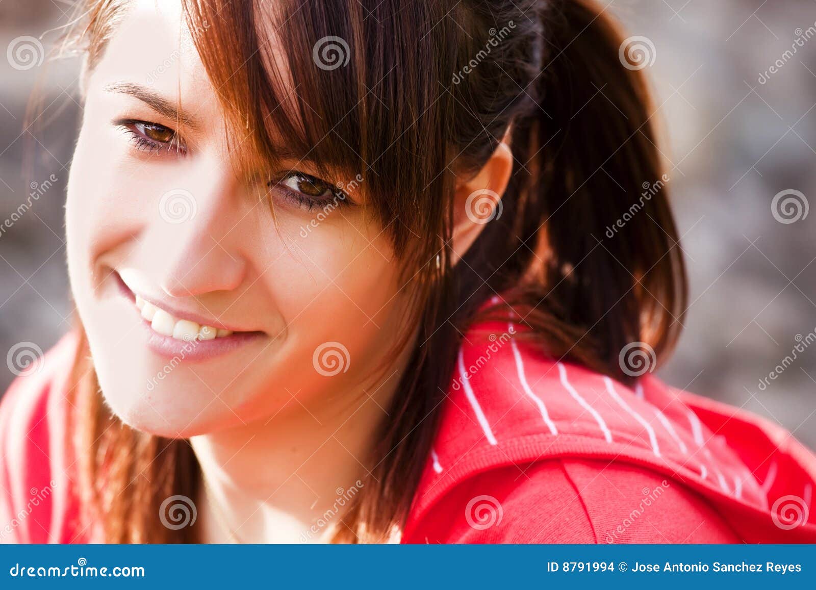 Smiling girl stock photo. Image of people, concept, long - 8791994