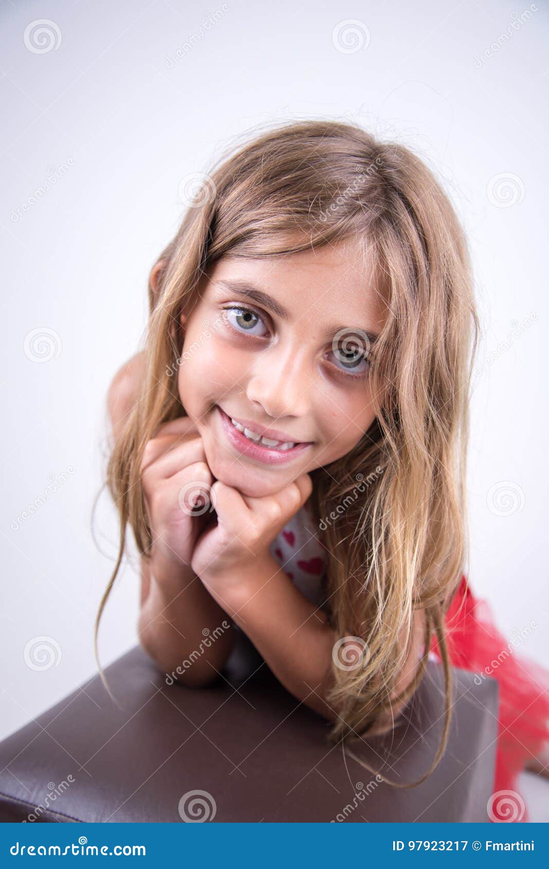 Smiling Girl in a Calm Expression Stock Image - Image of holding ...