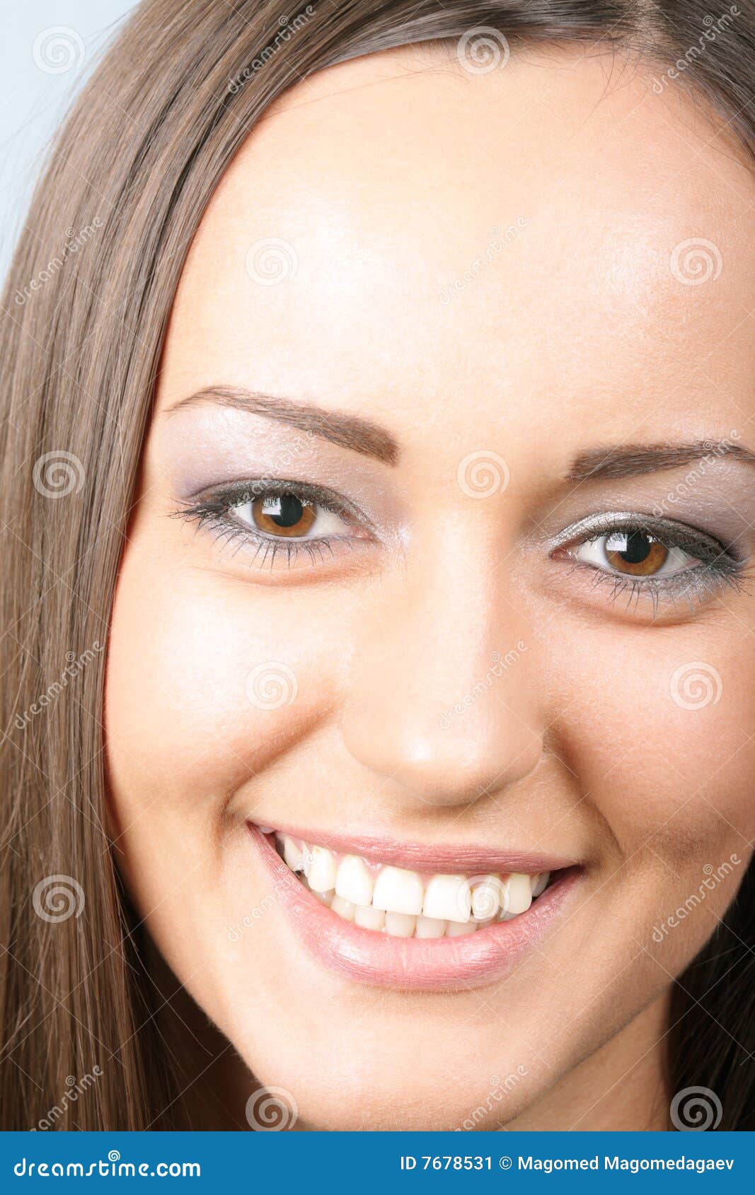 Smiling girl face stock image. Image of people, pretty - 7678531