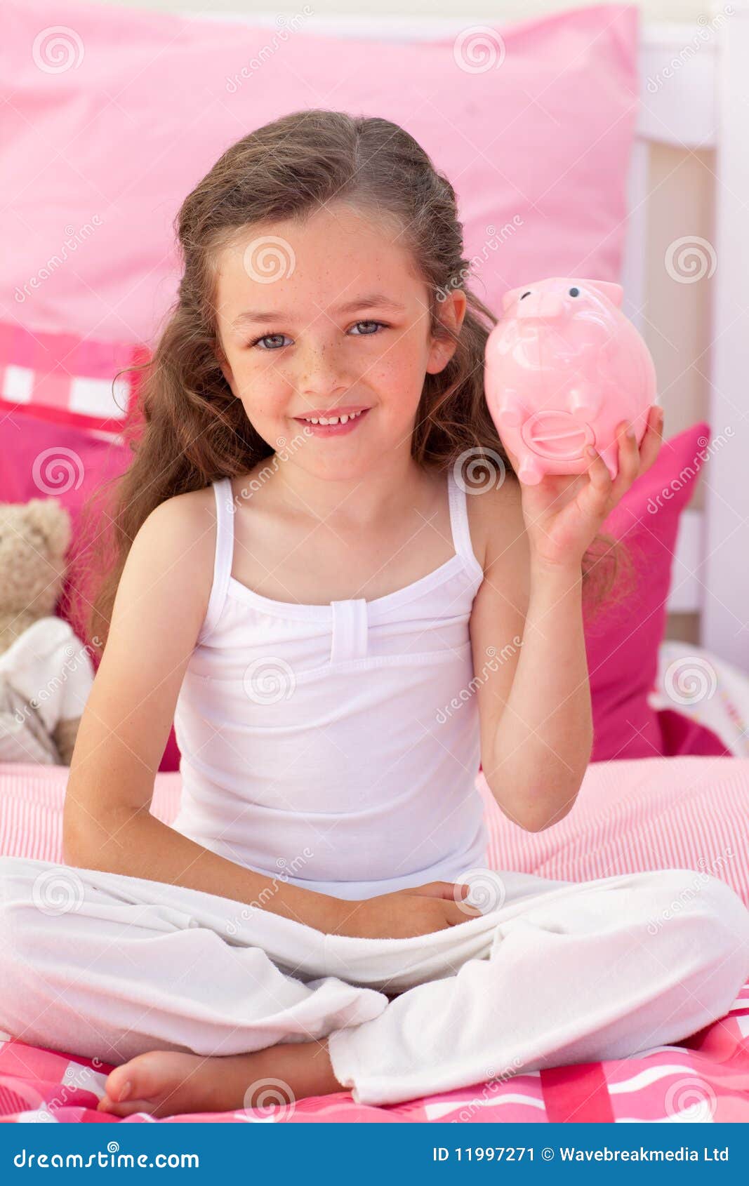 Smiling Girl Holding a Piggy-bank Stock Image - Image of pink, happy ... Smiling Girl Holding a Piggy-bank Stock Image - Image of pink, happy ...