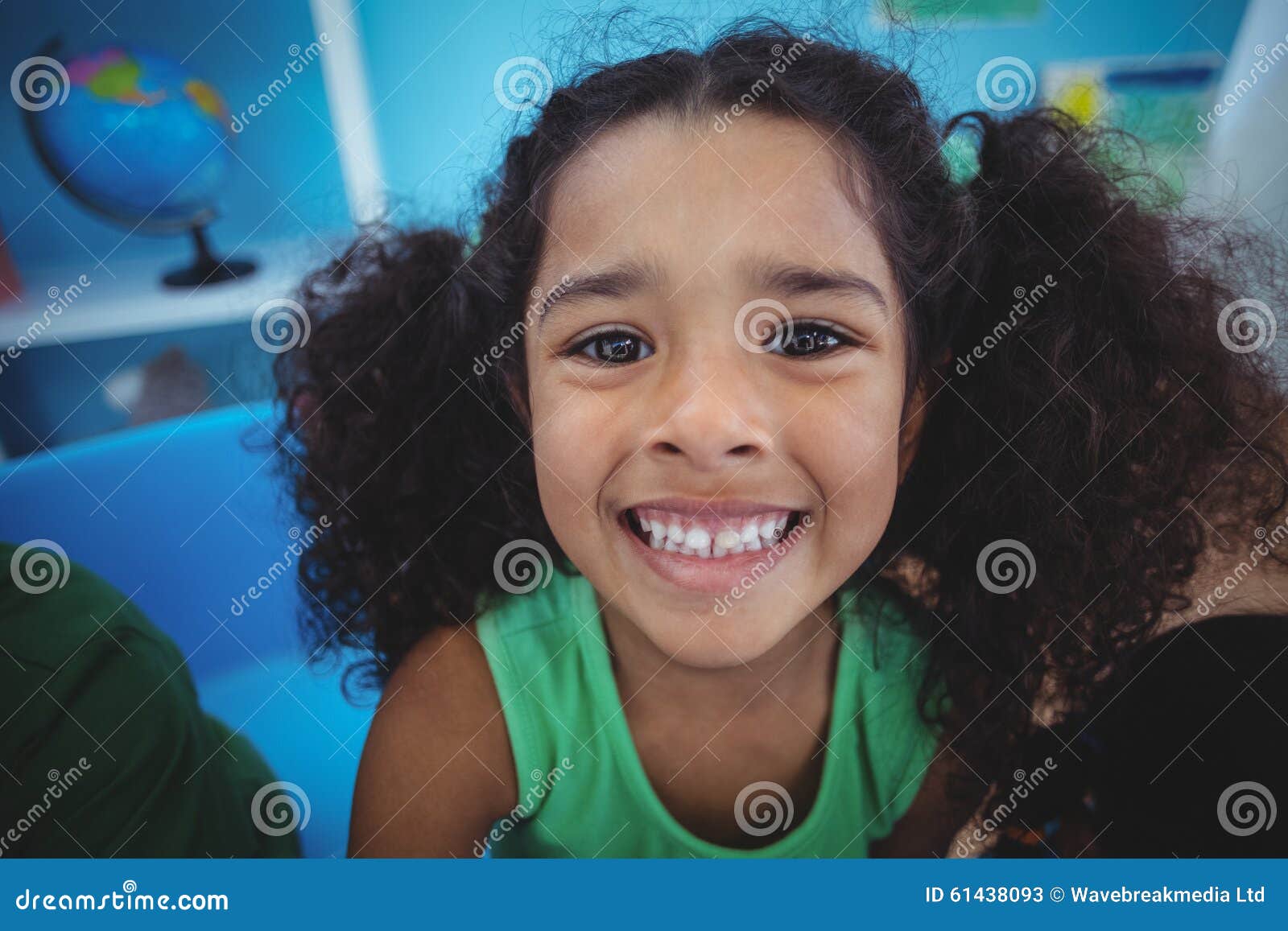 Smiling Girl Looking at the Camera Stock Image - Image of pleasure ...
