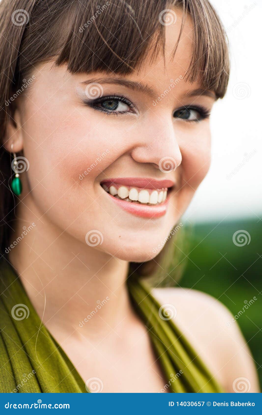 Smiling girl portrait stock image. Image of country, outdoor - 14030657