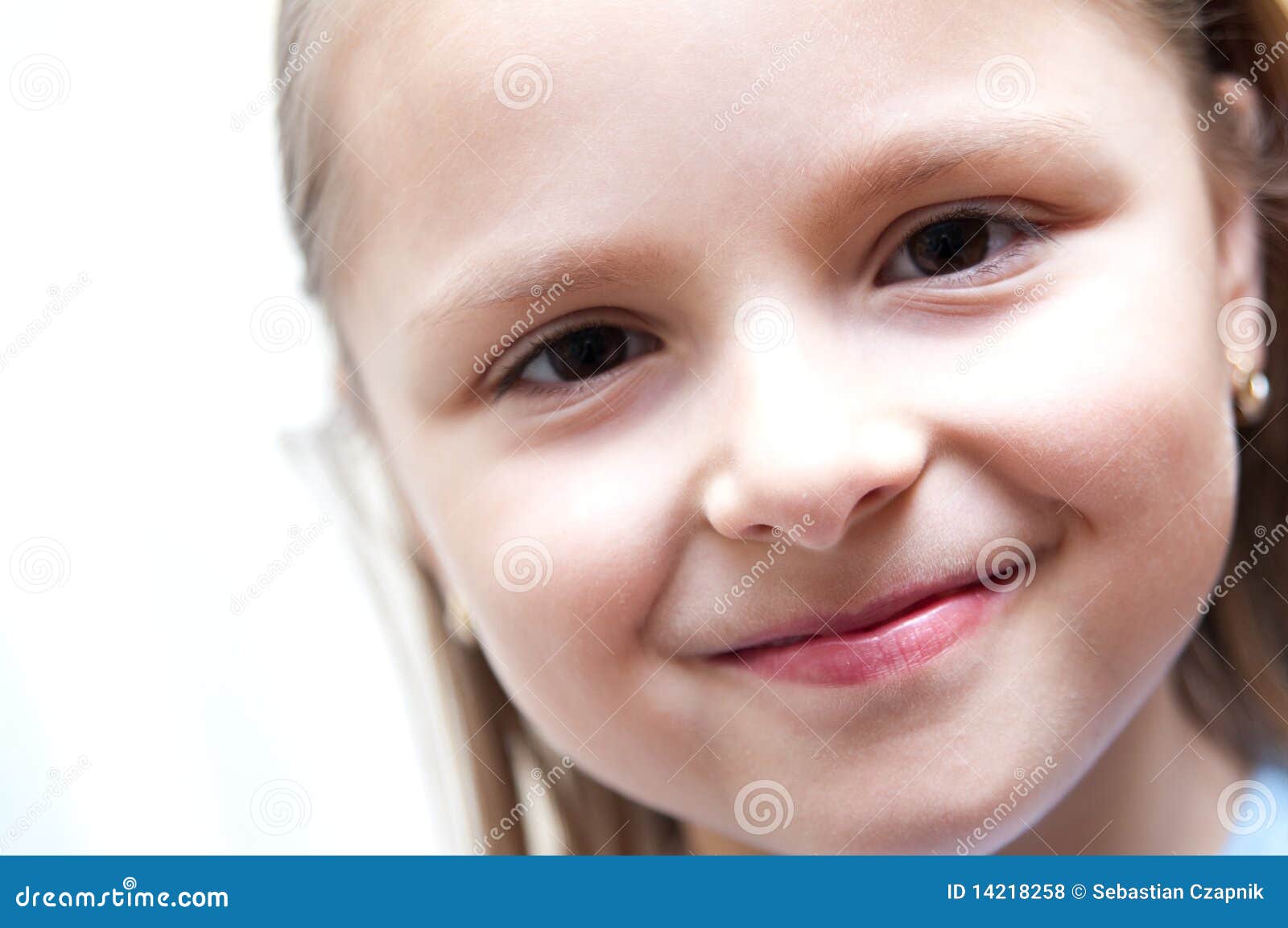 Smiling girl portrait stock photo. Image of smiling, caucasian - 14218258