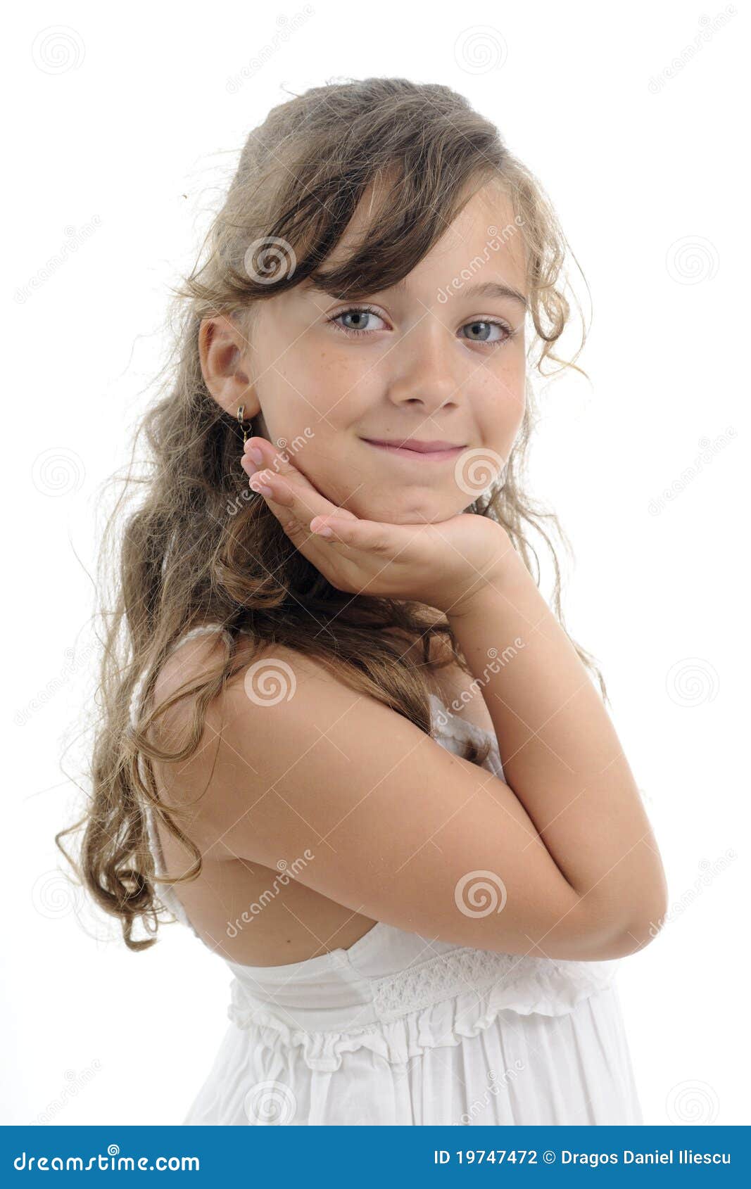 Smiling girl portrait stock photo. Image of portrait - 19747472