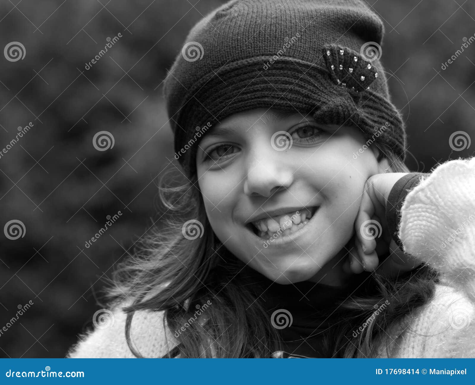 Smiling girl posing stock photo. Image of attracted, smile - 17698414