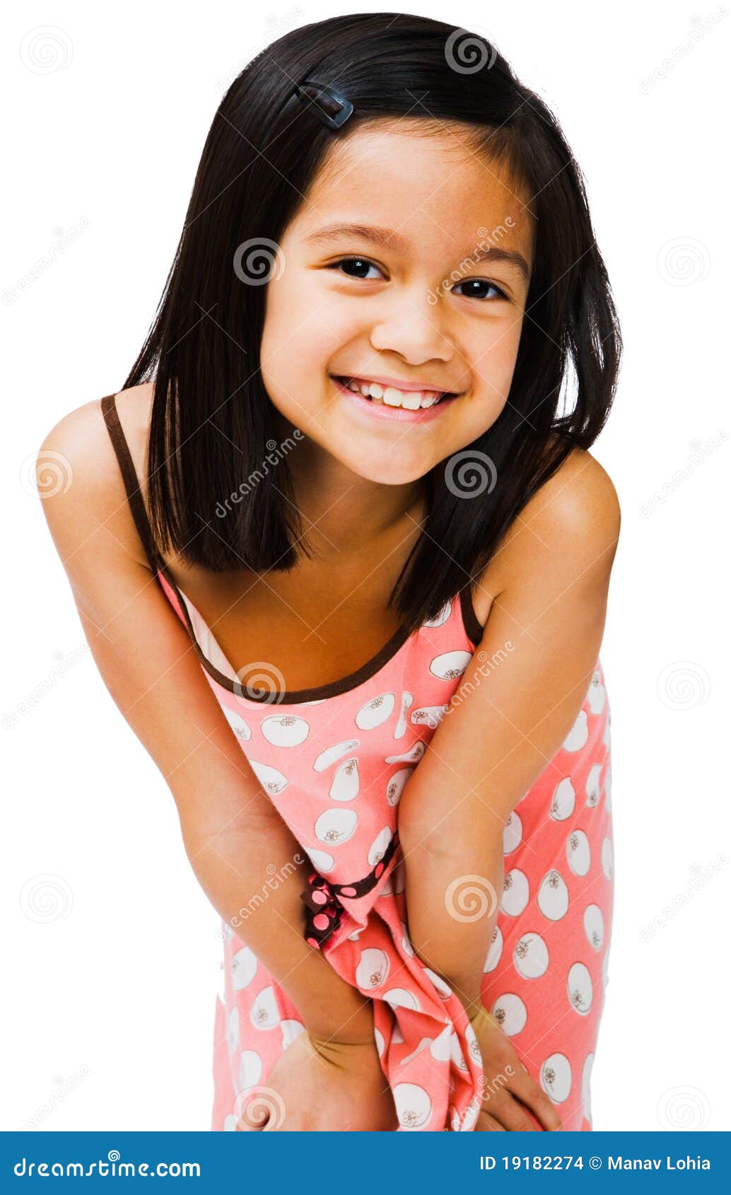 Smiling girl posing stock photo. Image of standing, person - 19182274