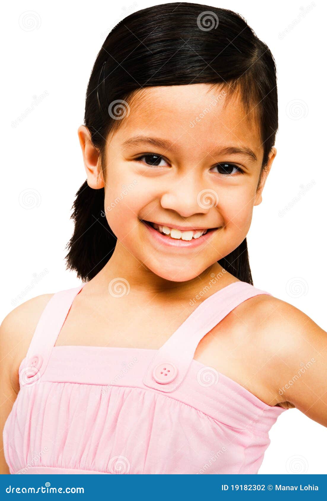 Smiling girl posing stock photo. Image of happy, pink - 19182302