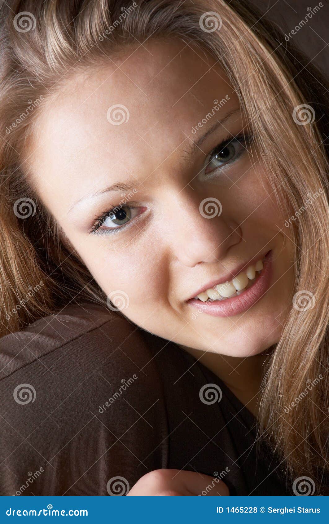 Smiling glance :-) stock photo. Image of caucasian, feminine - 1465228