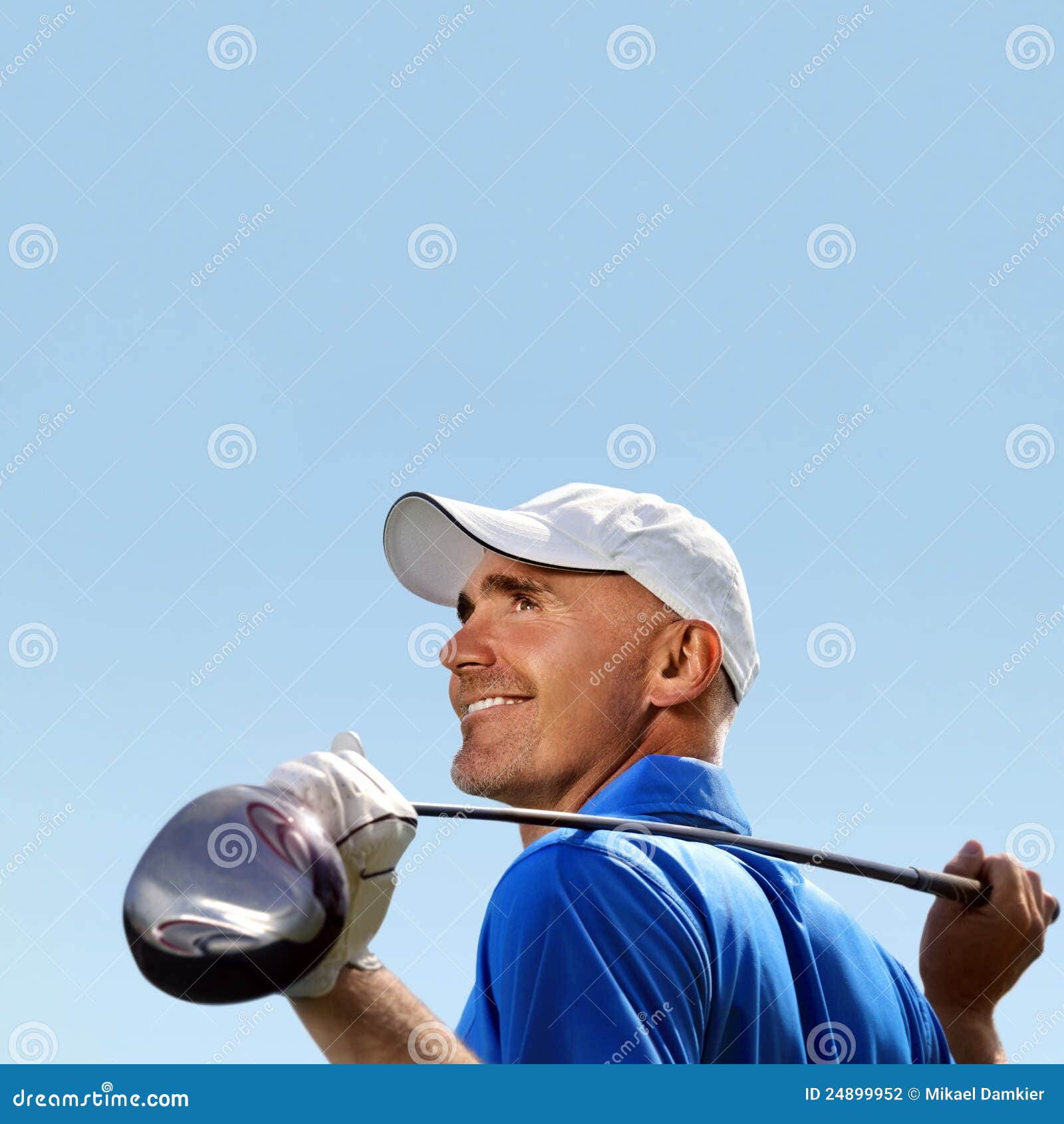 Smiling golfer stock photo. Image of active, adult, success - 24899952