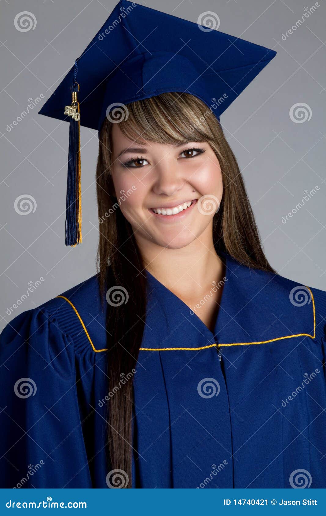 Smiling Graduate stock image. Image of female, graduate - 14740421