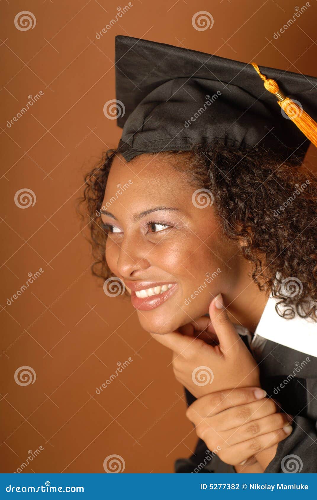 Graduate Looking Towards College Campus. Conceptual Image Of ...