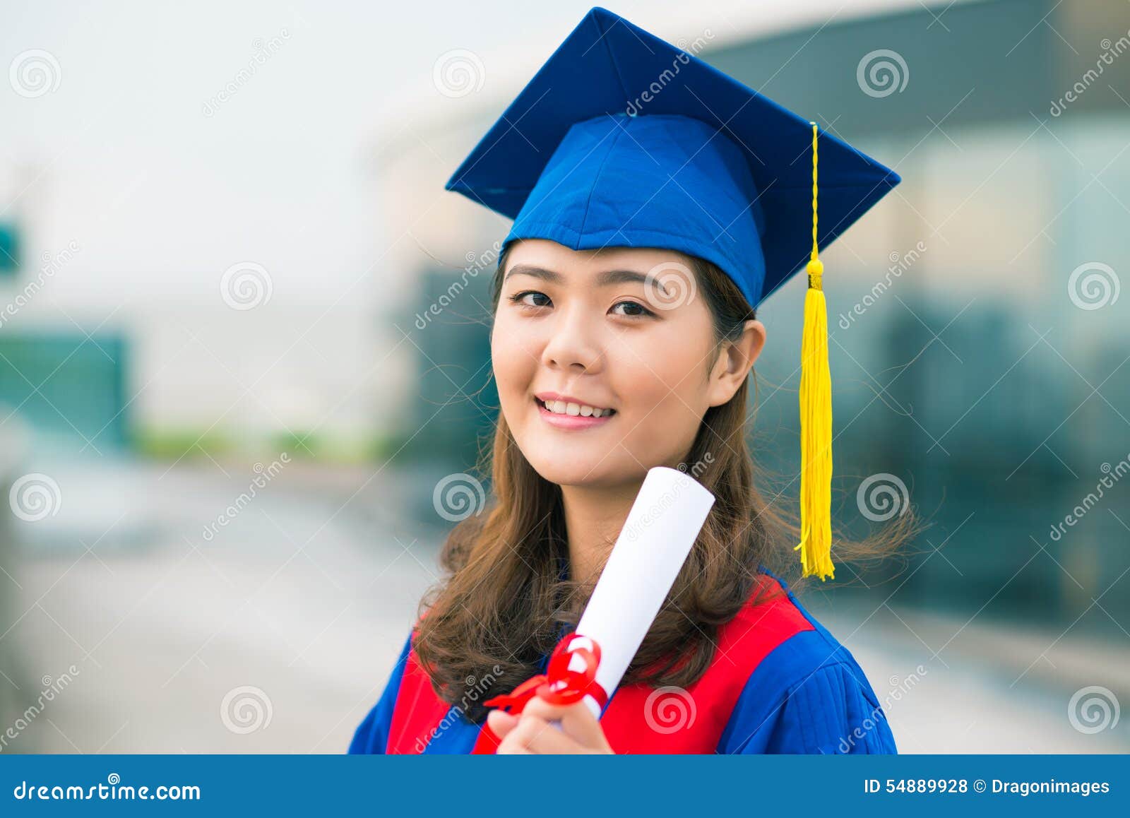 Smiling graduate stock photo. Image of people, teenager - 54889928