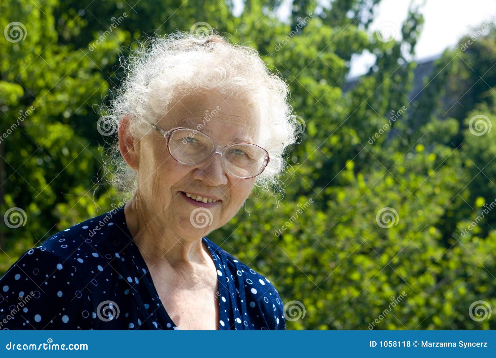 Smiling grandmother stock photo. Image of look, happy - 1058118