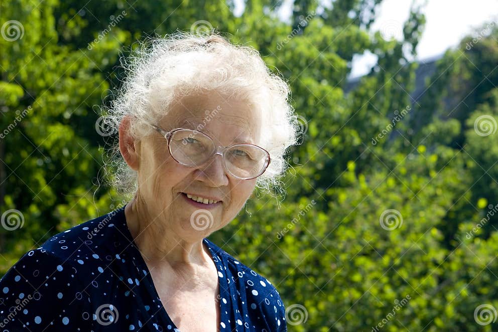 Smiling grandmother stock photo. Image of look, happy - 1058118