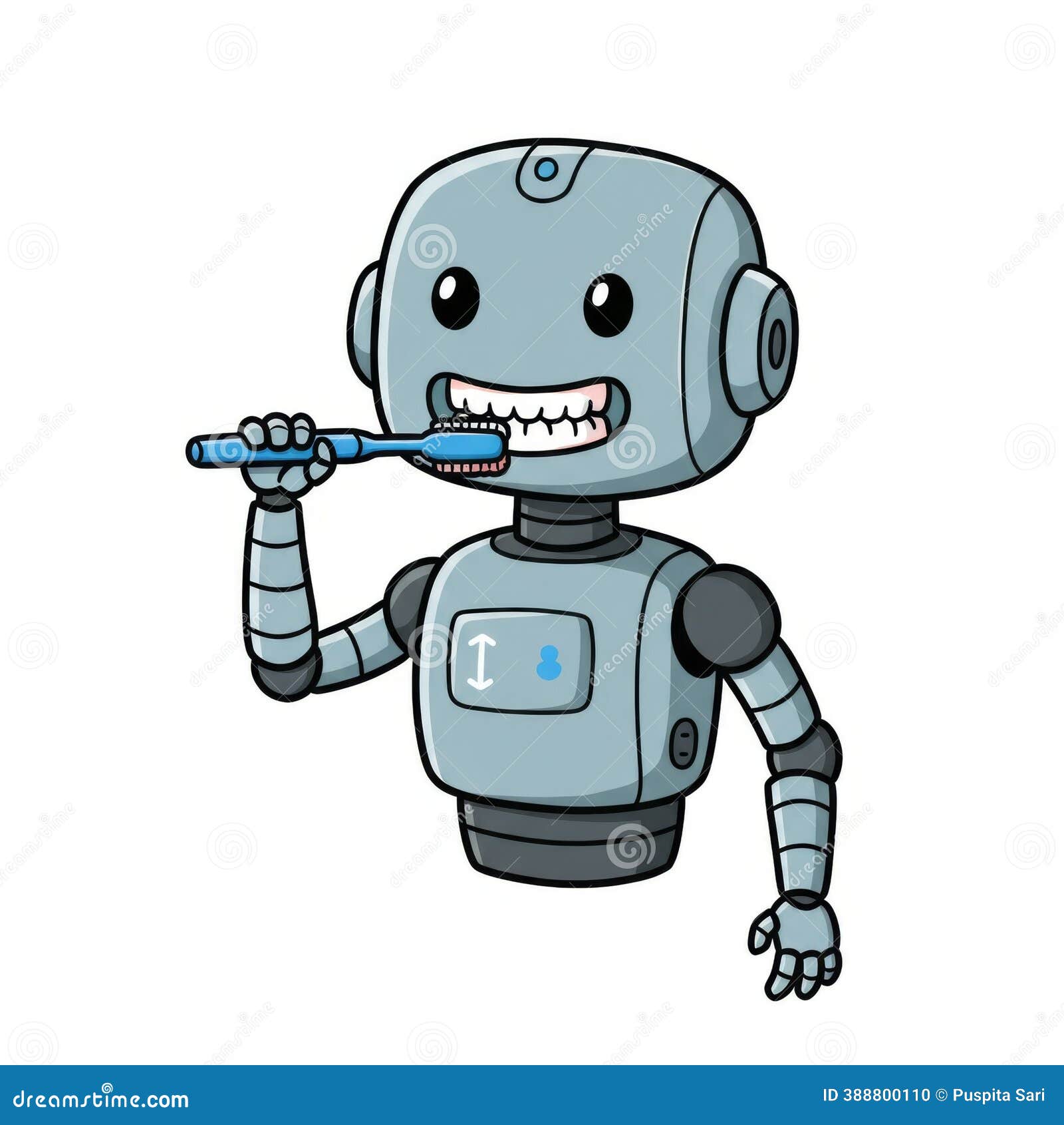 Smiling Grey Sheep Vector Illustration | CartoonDealer.com #53978522