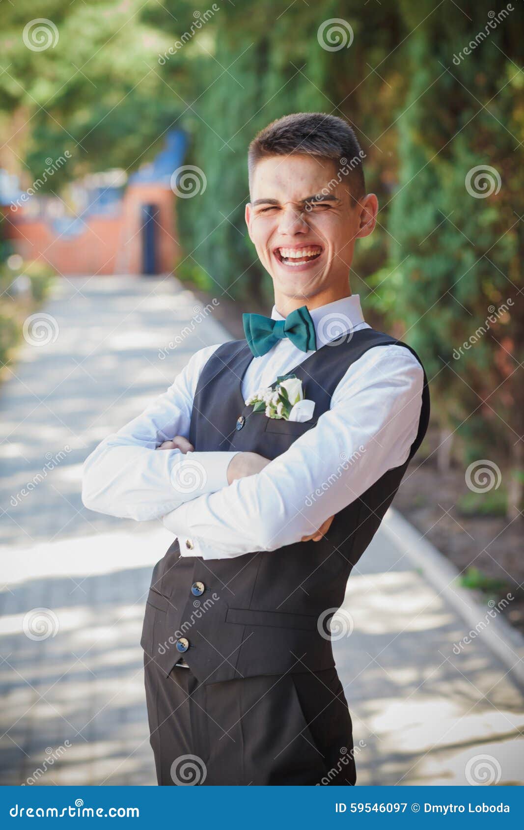 Smiling groom stock image. Image of embracing, caucasian - 59546097