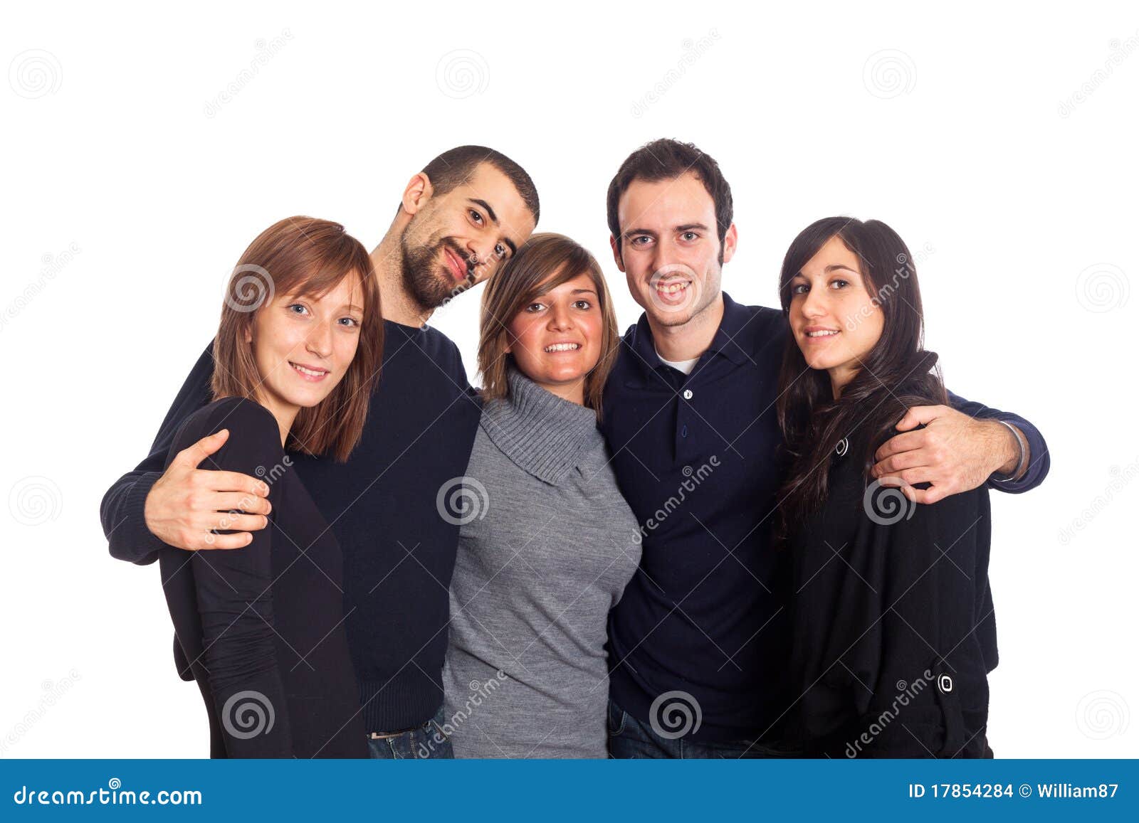 Smiling Group stock photo. Image of hold, multiethnic - 17854284