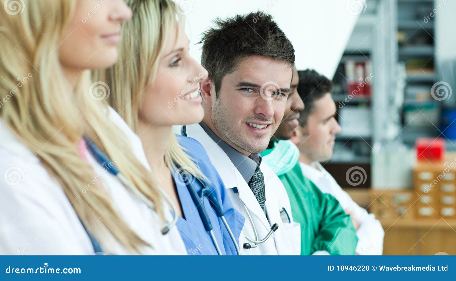Smiling group of doctors stock photo. Image of healthcare - 10946220