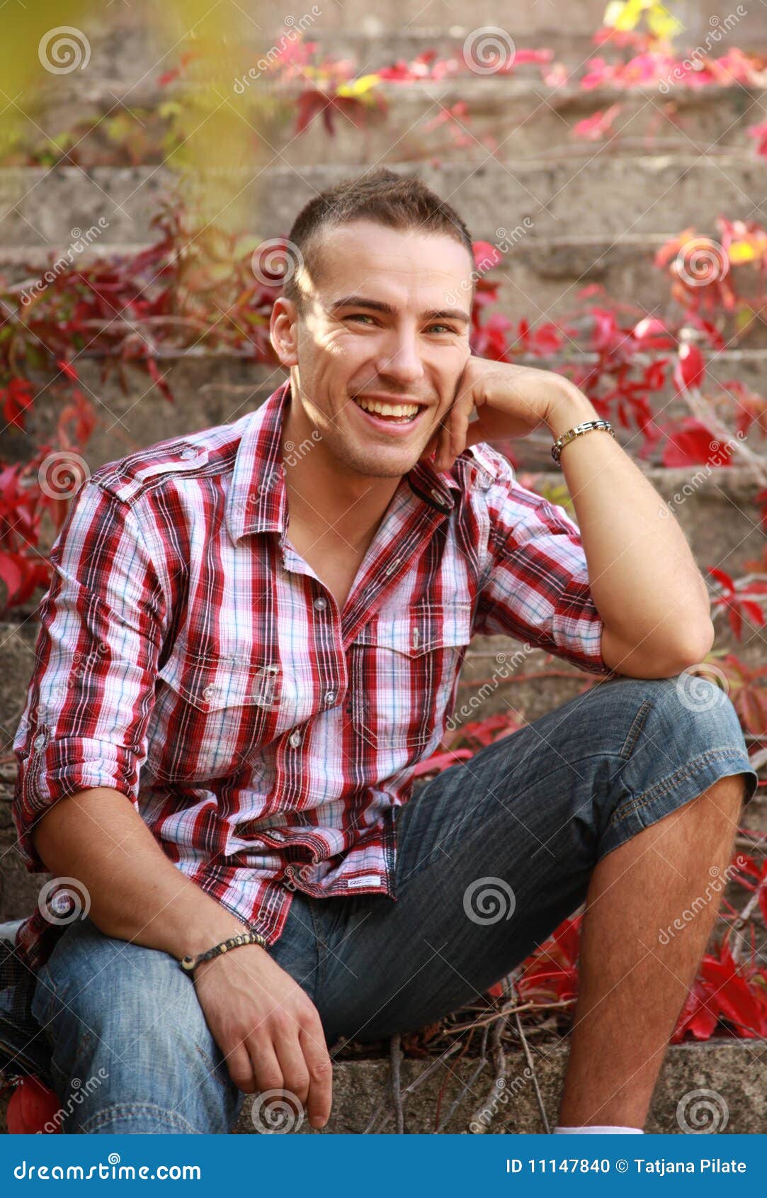 Smiling guy stock photo. Image of cute, bright, green - 11147840