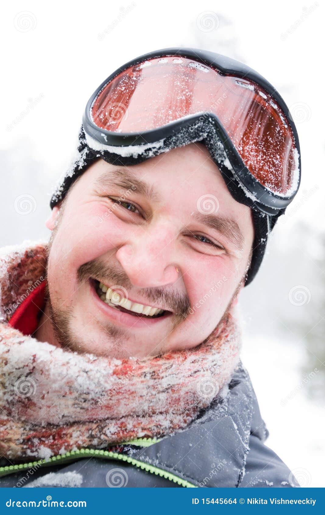 Smiling guy stock photo. Image of snowflake, play, mountain - 15445664