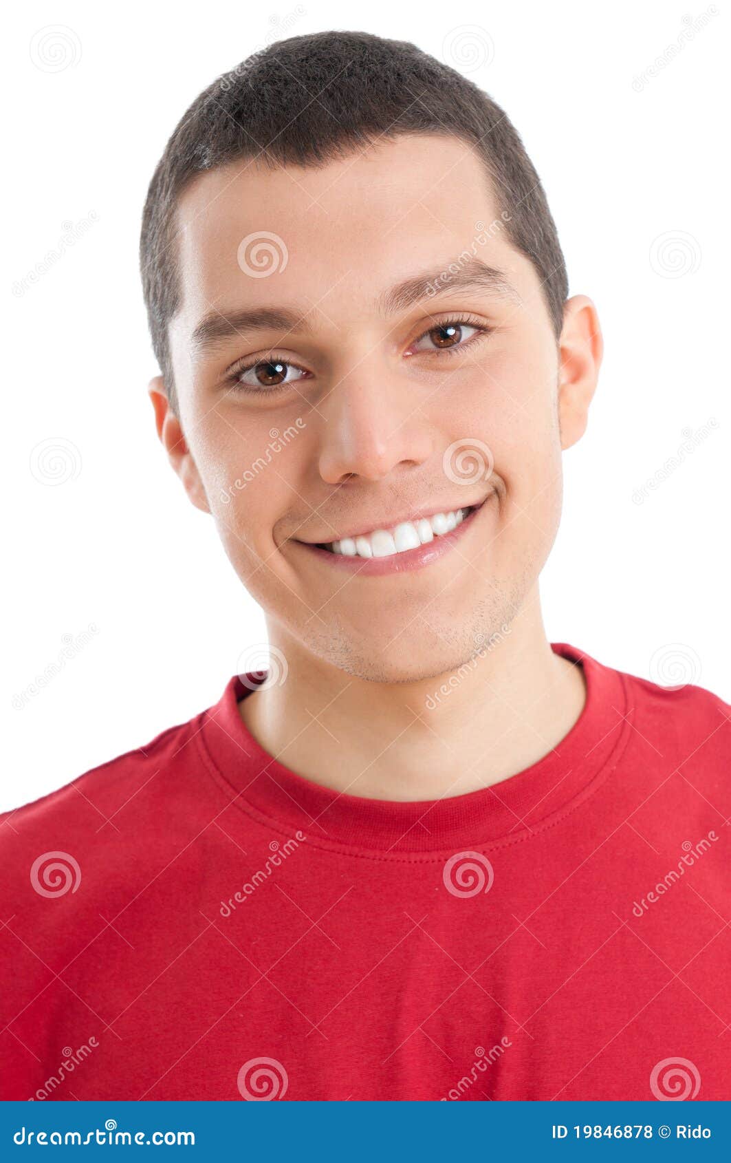 Smiling guy stock photo. Image of white, studio, laughing - 19846878