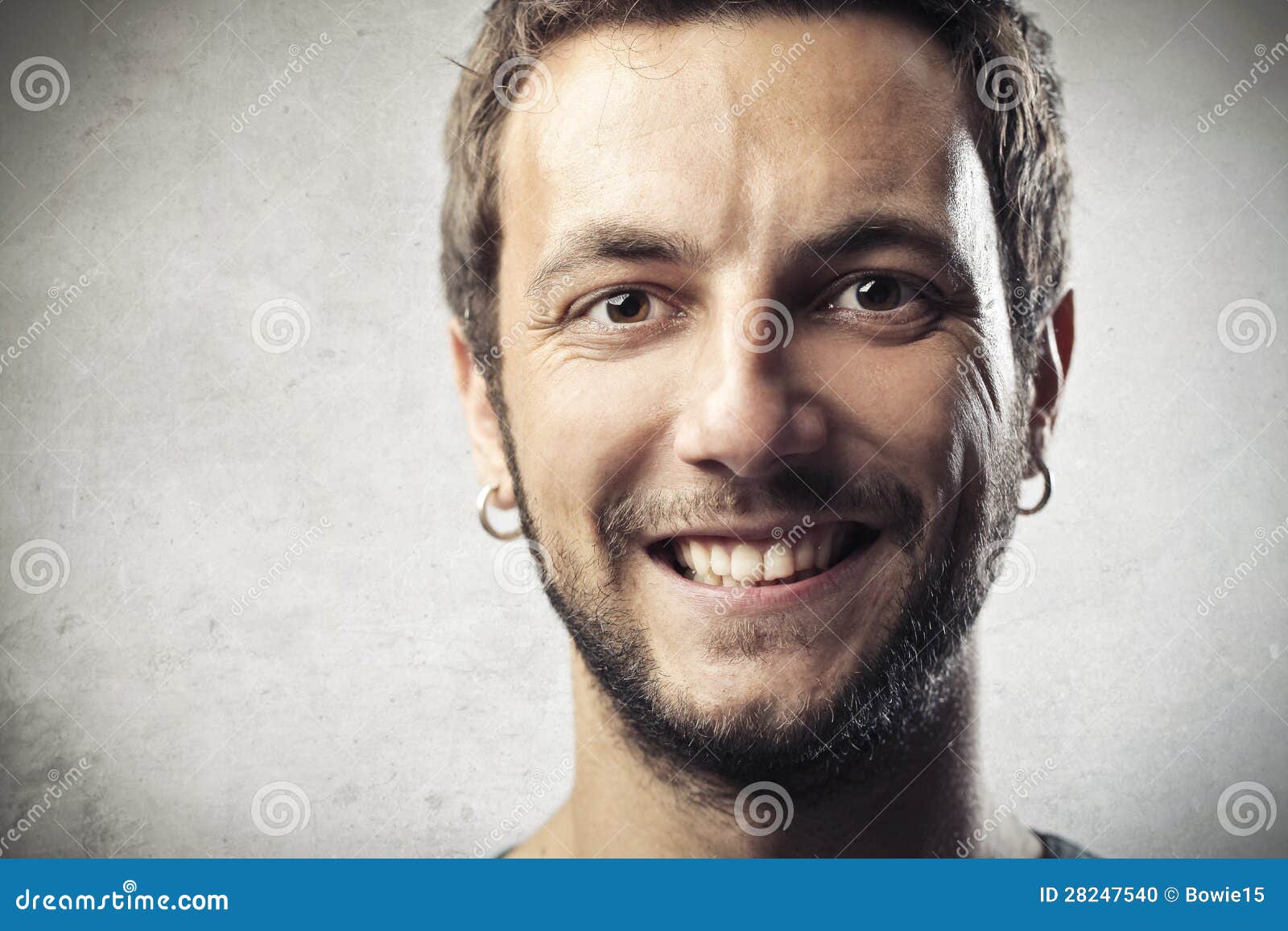 Smiling Guy stock photo. Image of satisfaction, closeup - 28247540