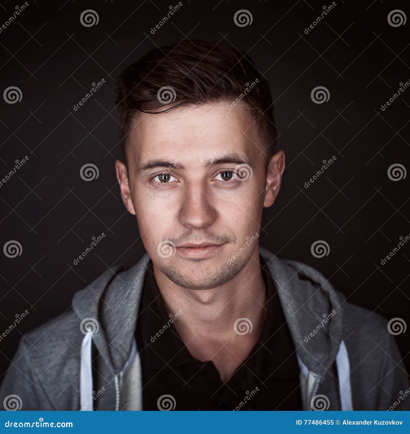 The smiling guy stock image. Image of looking, model - 77486455