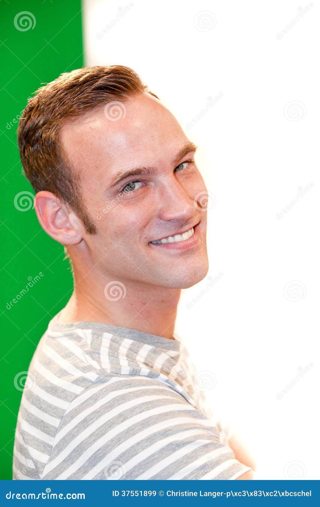 Smiling Handsome Friendly Young Man Stock Image - Image of goodlooking ...