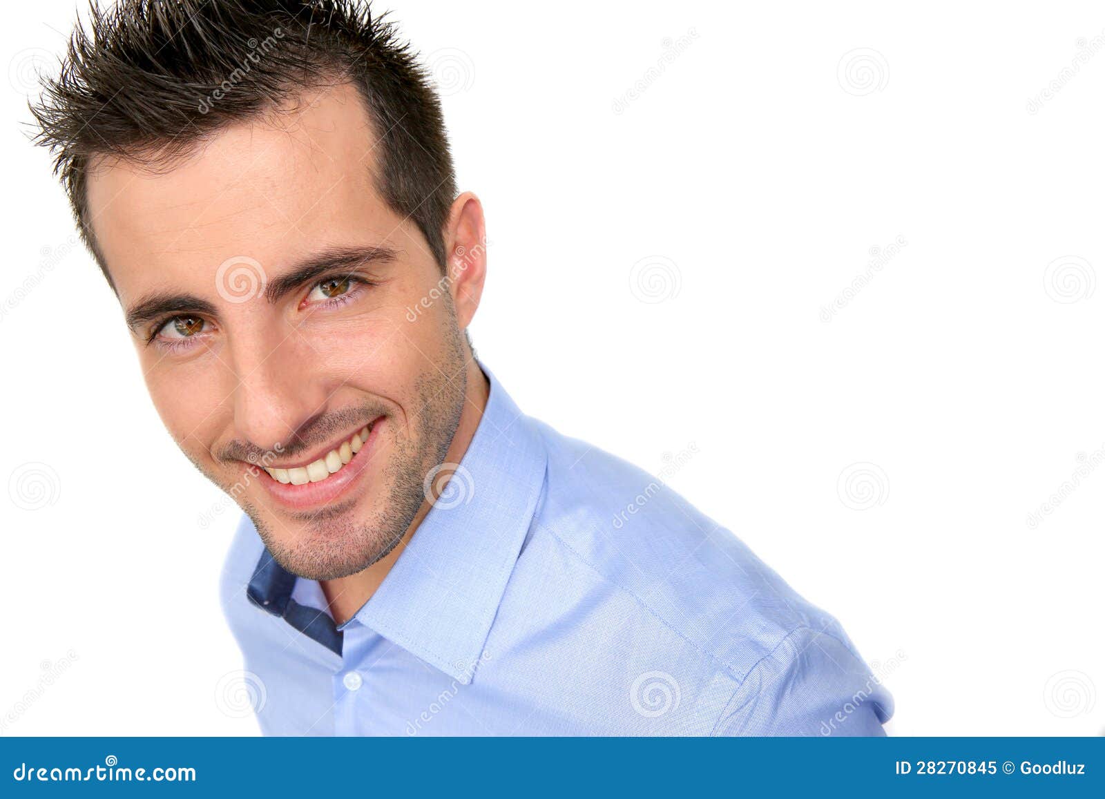Smiling handsome guy stock image. Image of background - 28270845