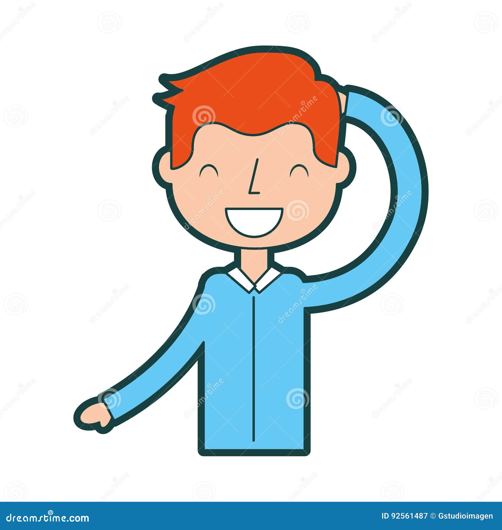 Smiling handsome icon boy stock vector. Illustration of model - 92561487