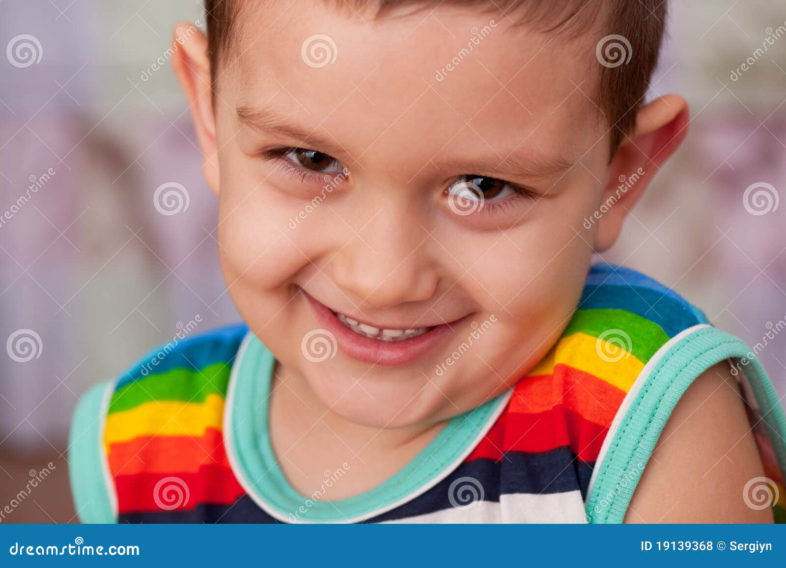 Smiling Handsome Little Boy Stock Photo - Image of preschool, lively ...