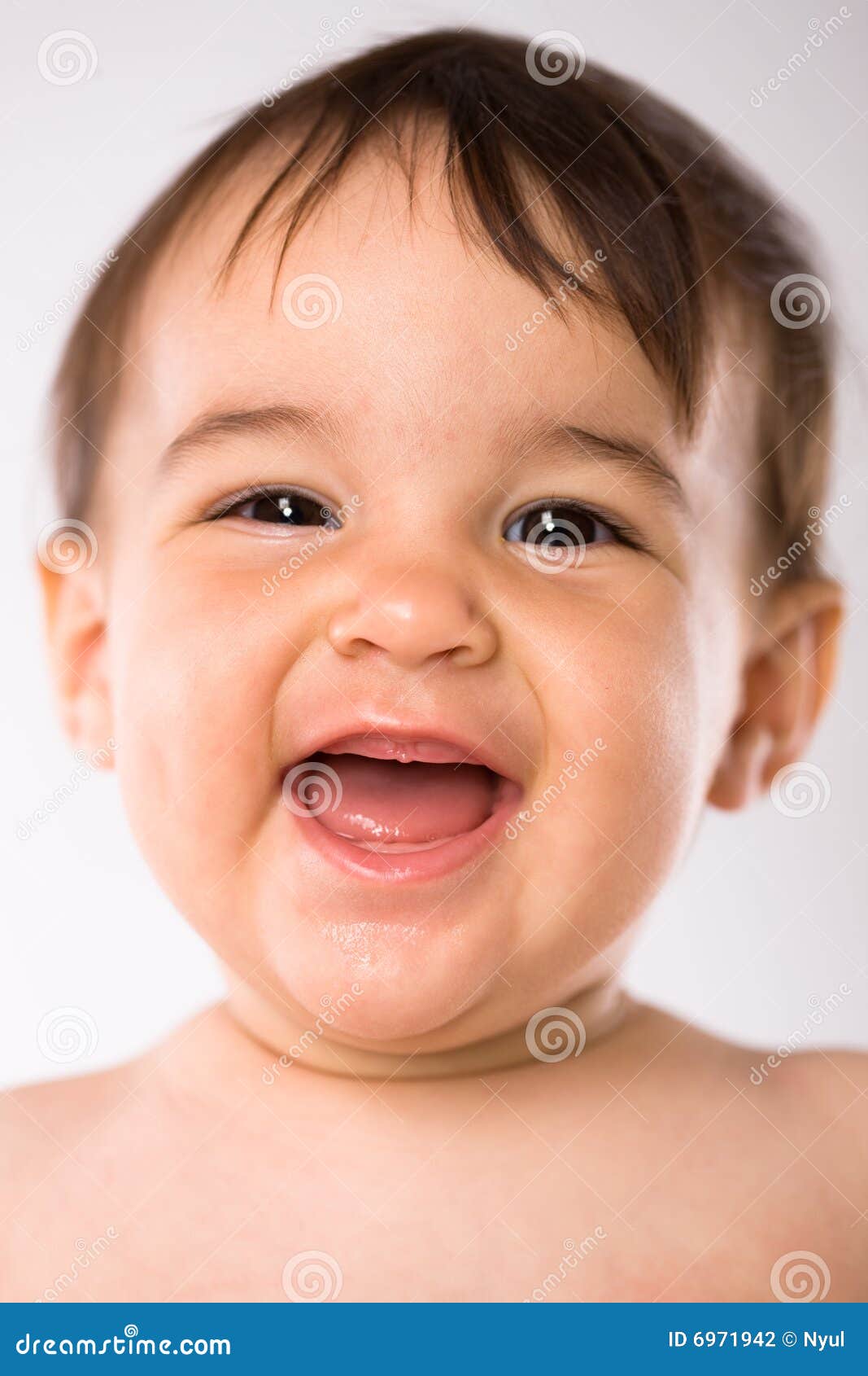 Smiling happy baby stock photo. Image of daughter, caucasian - 6971942