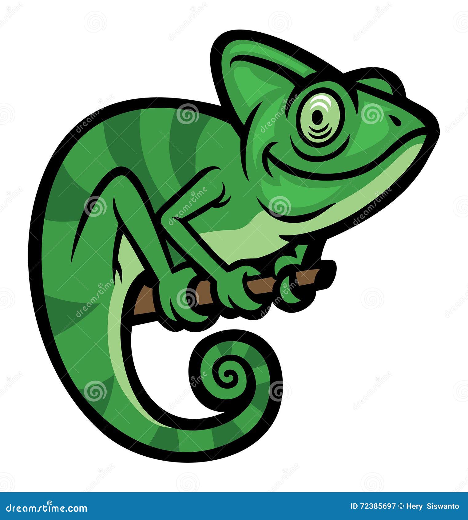 Chameleon Cartoon Drawing