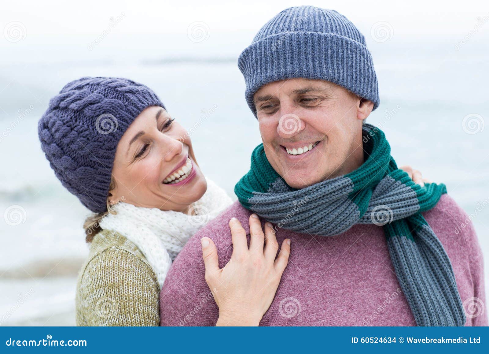 Smiling Happy Couple Hugging Each Other Stock Photo - Image of adult ...