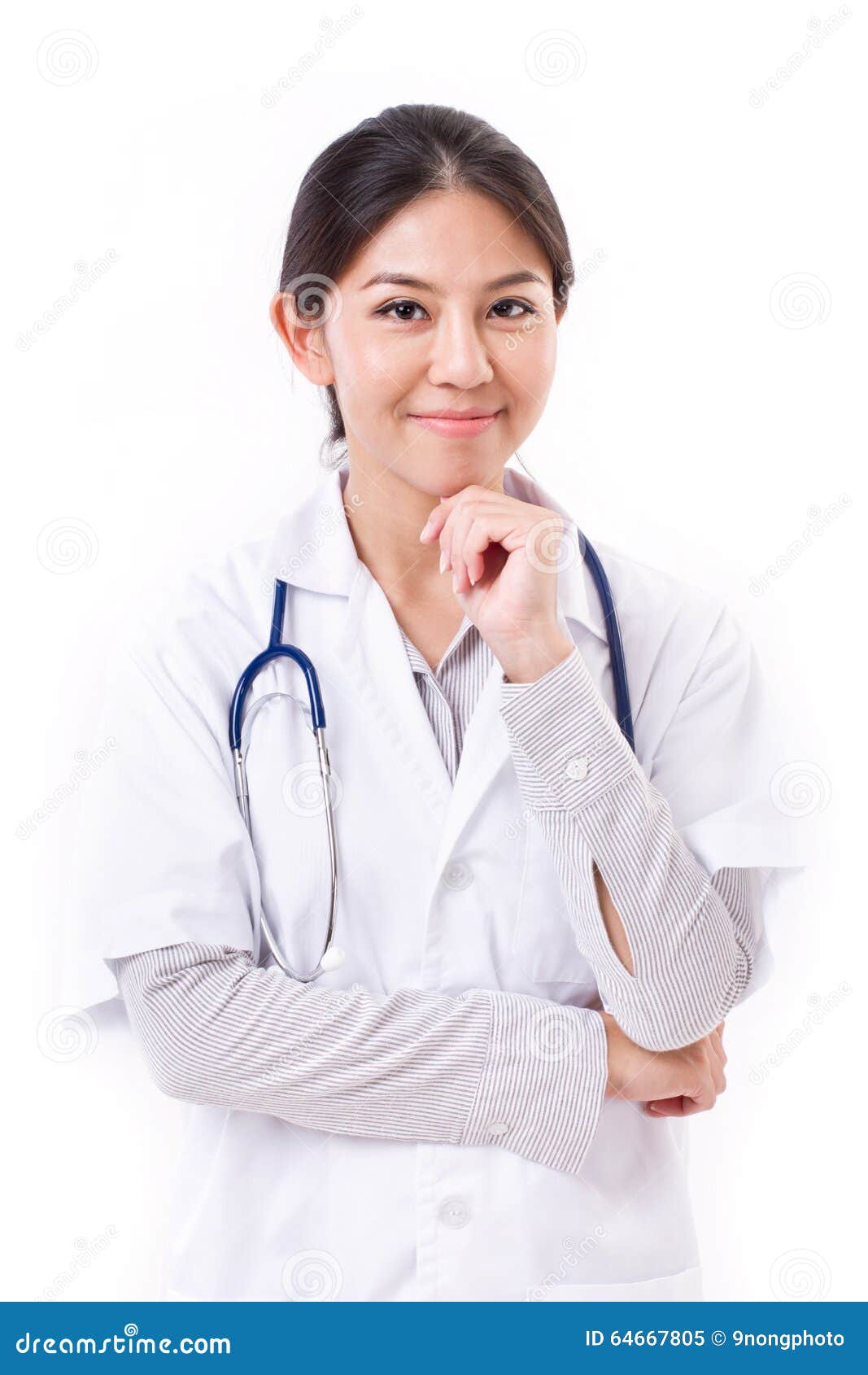 Smiling, Happy Female Doctor Stock Image - Image of portrait, clinical ...