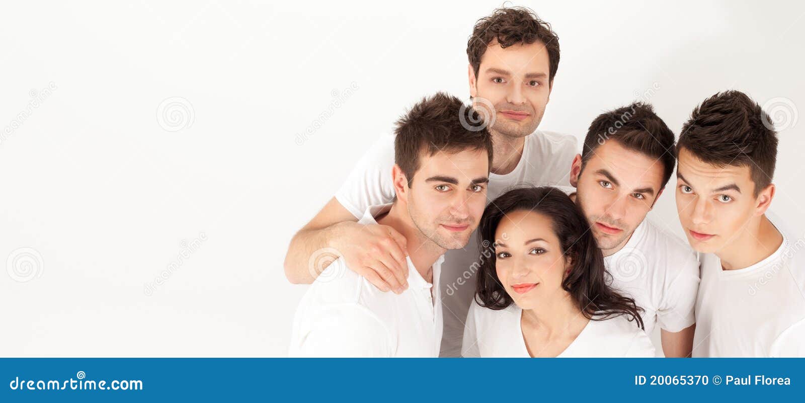 Smiling happy friends stock photo. Image of group, cheerful - 20065370