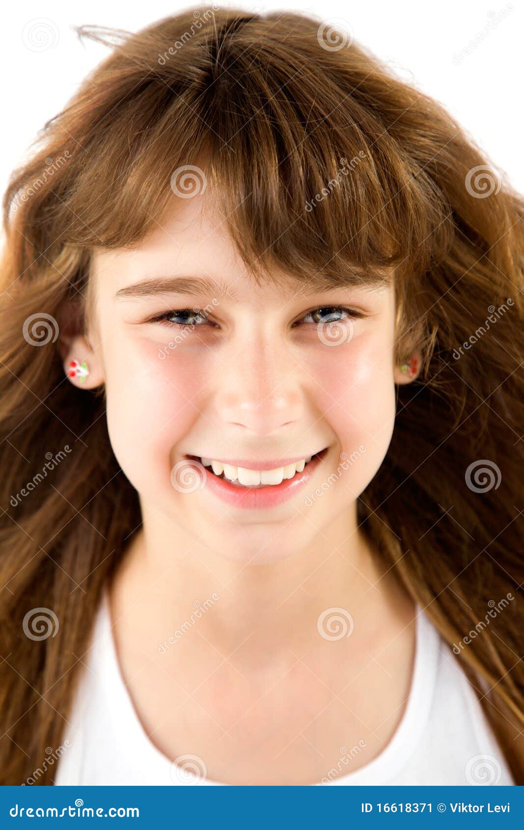 Smiling happy girl stock image. Image of child, youngster - 16618371