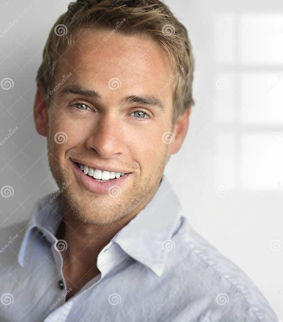 Smiling happy guy stock image. Image of person, closeup - 26699019