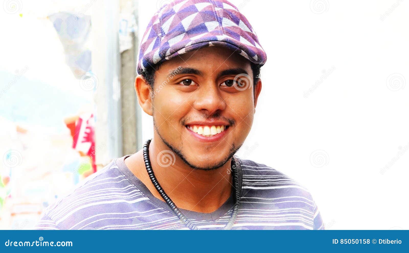 Smiling and Happy Hispanic Man Stock Photo - Image of person, joyful ...